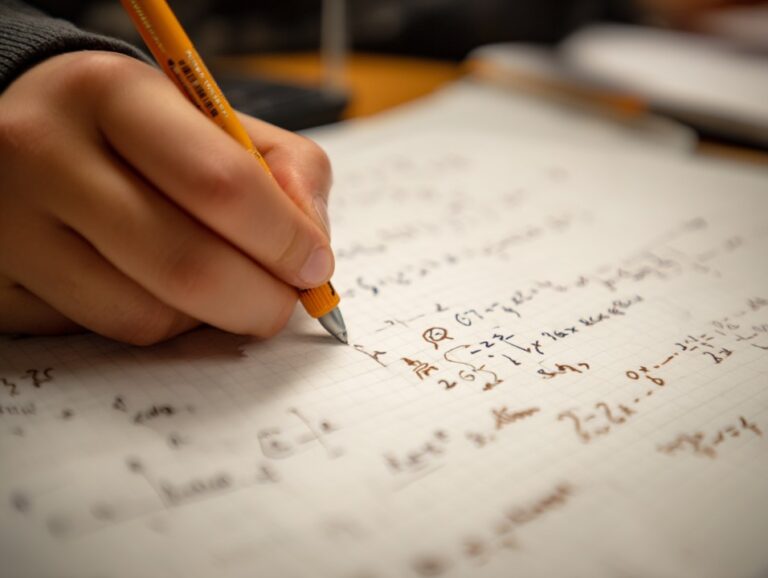 Handwriting Math Equations in a Study Session - PresentationGO