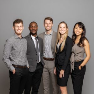 Professional Management Team Group Portrait - PresentationGO