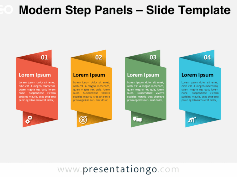 Modern Step Panels for PowerPoint & Google Slides