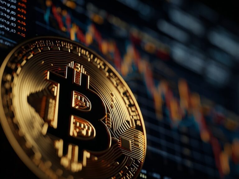 Bitcoin Cryptocurrency with Digital Matrix Background - PresentationGO