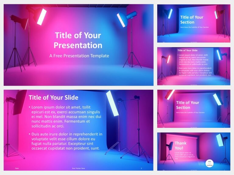 Studio Spotlights Template for PowerPoint & Google Slides