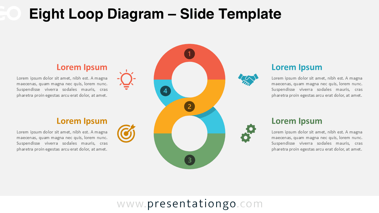 Eight Loop Diagram for PowerPoint & Google Slides