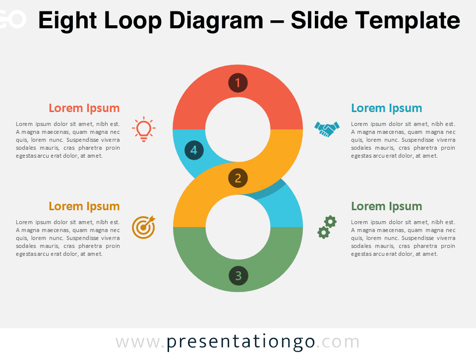 Eight Loop Diagram for PowerPoint & Google Slides