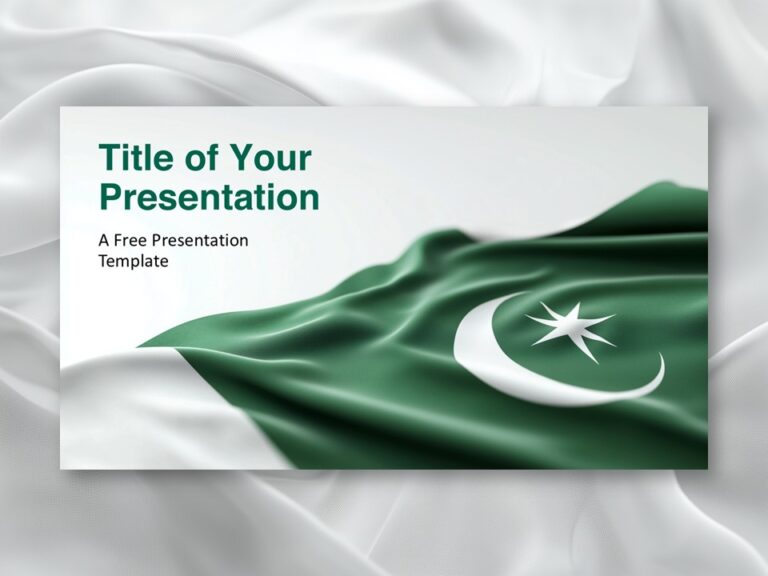 Flag of Pakistan Template for PowerPoint and Google Slides