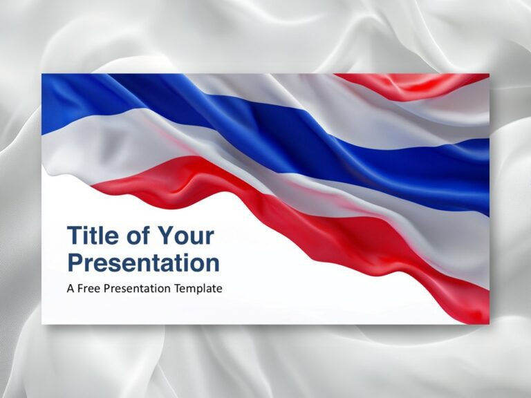 Flag of Thailand Template for PowerPoint and Google Slides