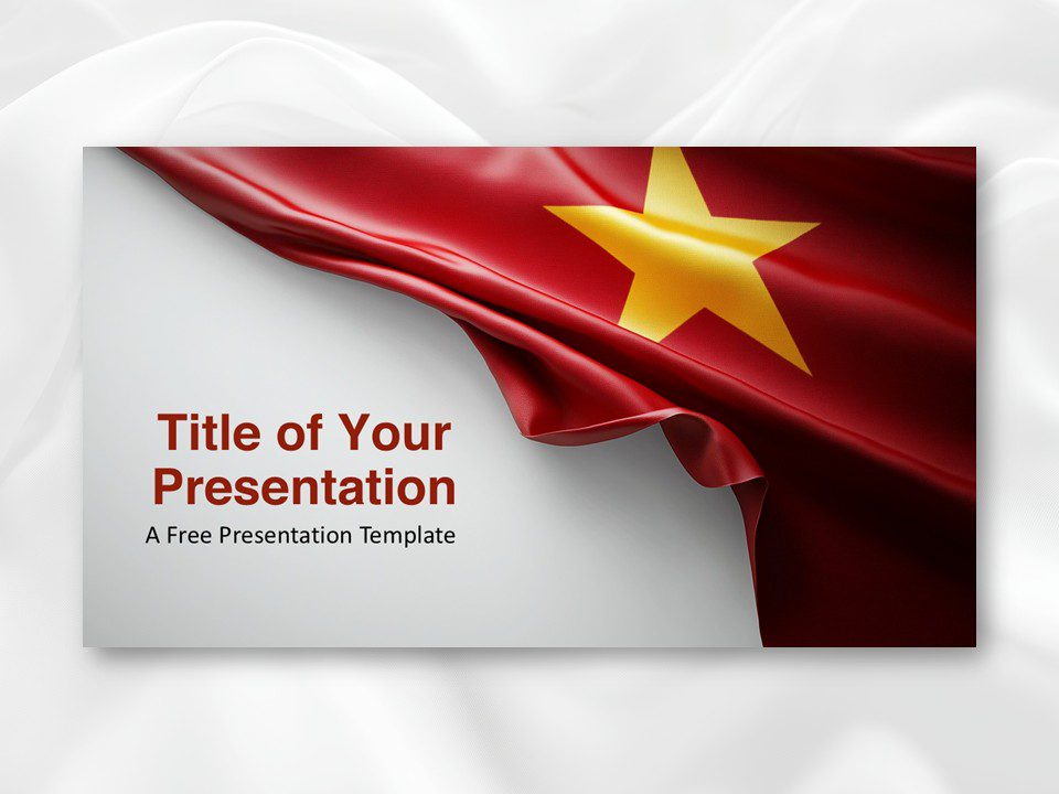 Flag of Vietnam Template for PowerPoint and Google Slides