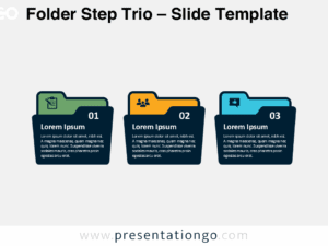 Folder Step Trio Template for PowerPoint & Google Slides