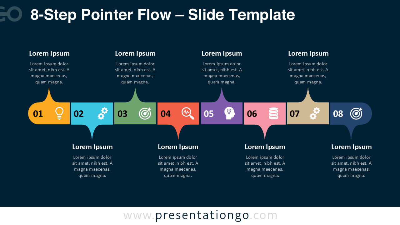8-Step Pointer Flow for PowerPoint & Google Slides