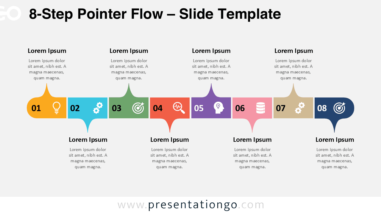 8-Step Pointer Flow for PowerPoint & Google Slides