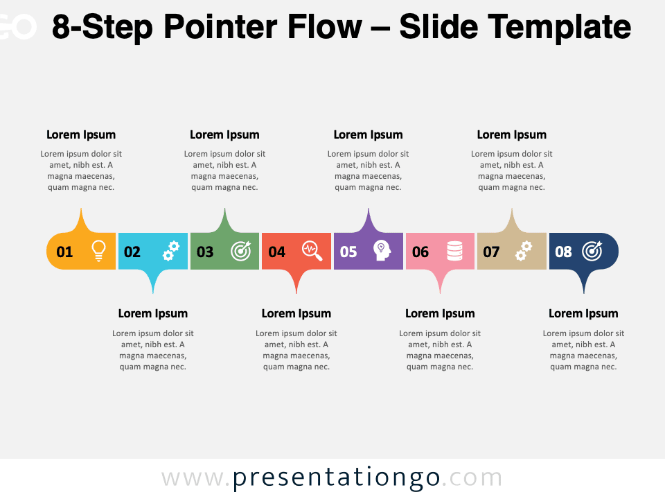 6-Step Pointer Flow for PowerPoint & Google Slides