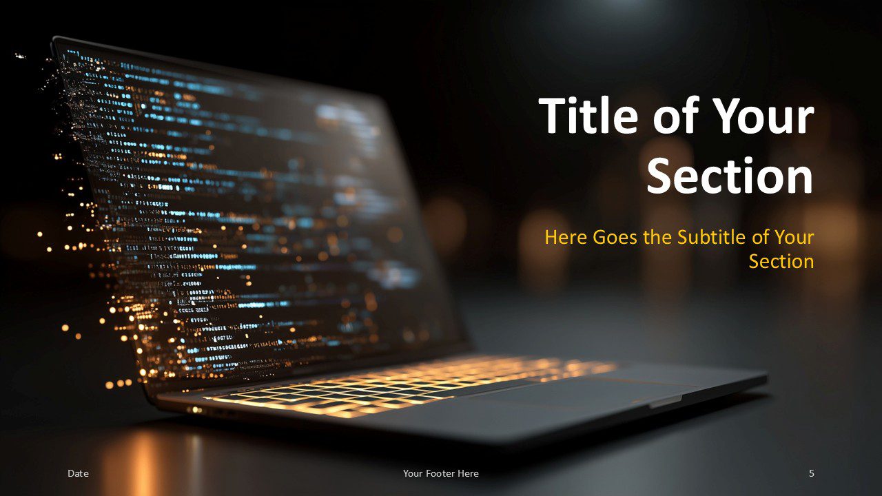 Digital Stream Template for PowerPoint and Google Slides