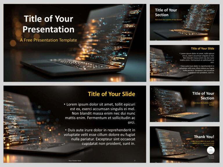 Digital Stream Template for PowerPoint and Google Slides