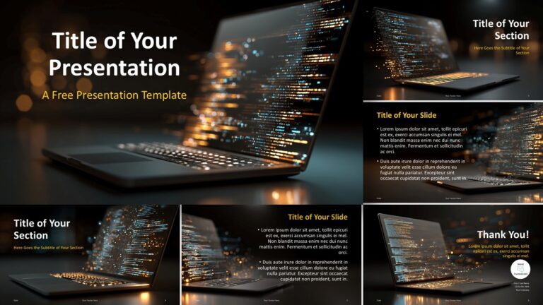Digital Stream Template for PowerPoint and Google Slides