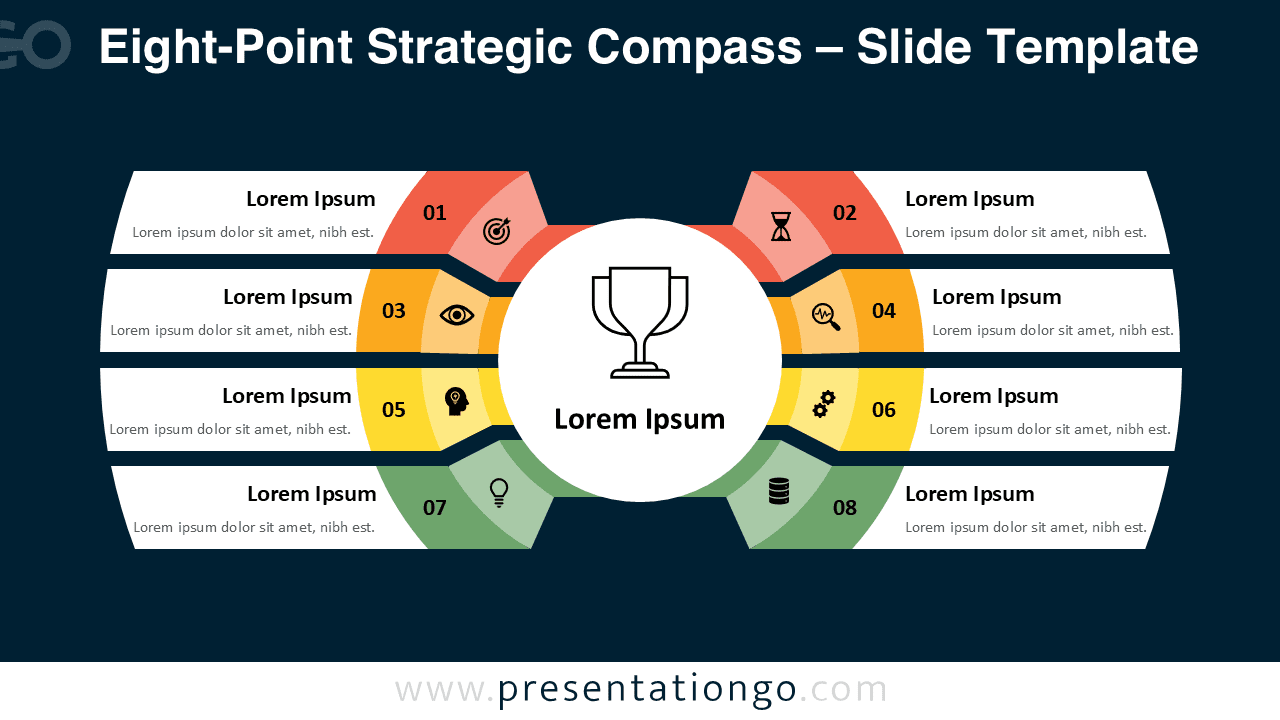 Ten-Point Strategic Compass for PowerPoint & Google Slides