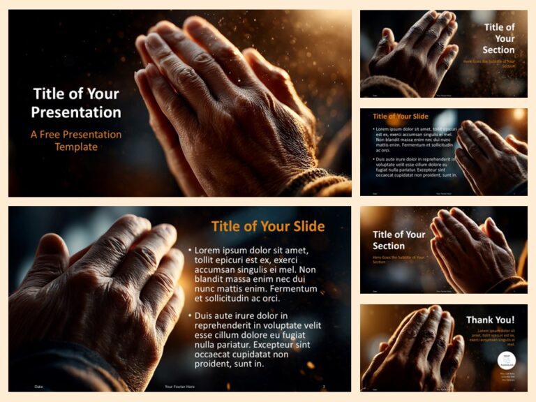 Hands of Prayer Template for PowerPoint & Google Slides
