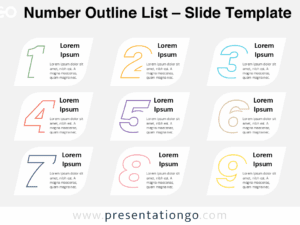 Number Outline List for PowerPoint & Google Slides