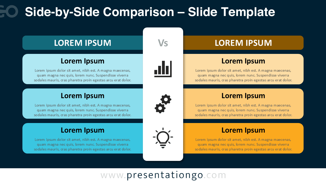 Side-by-Side Comparison for PowerPoint & Google Slides