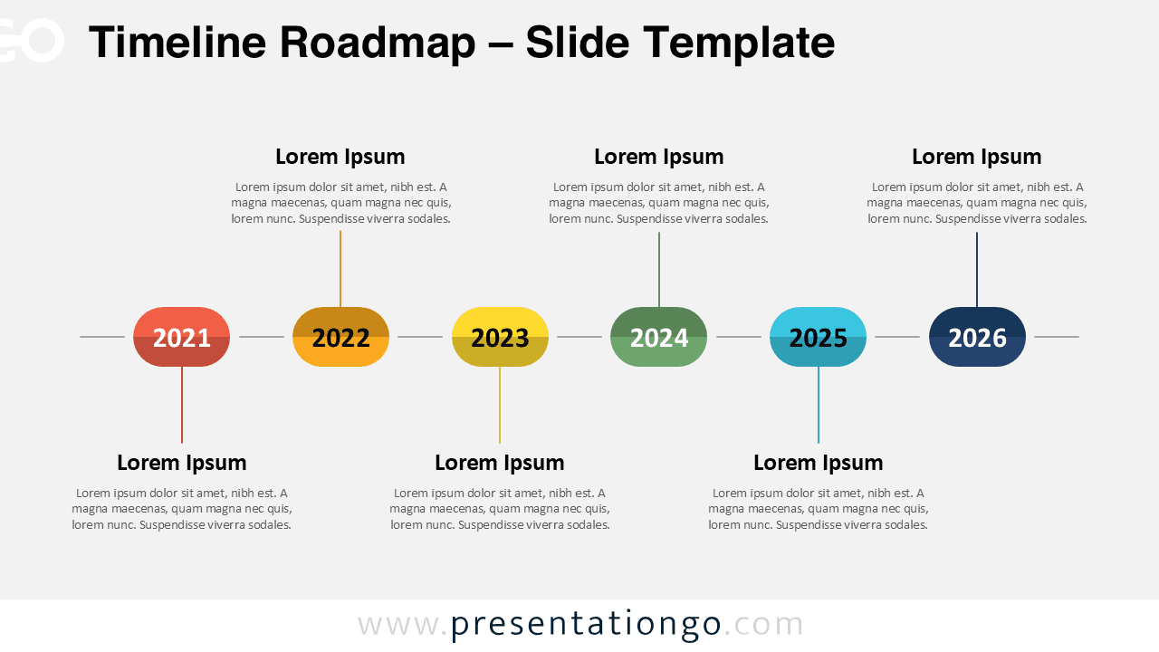 Timeline Roadmap - PresentationGO