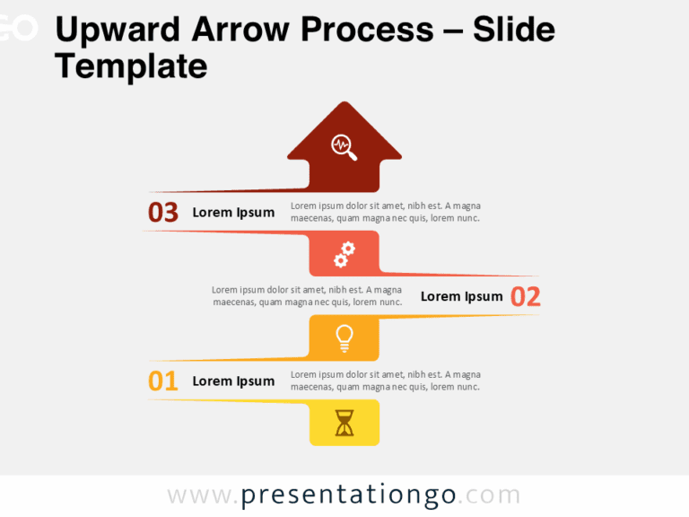 Upward Arrow Process for PowerPoint & Google Slides - PresentationGO
