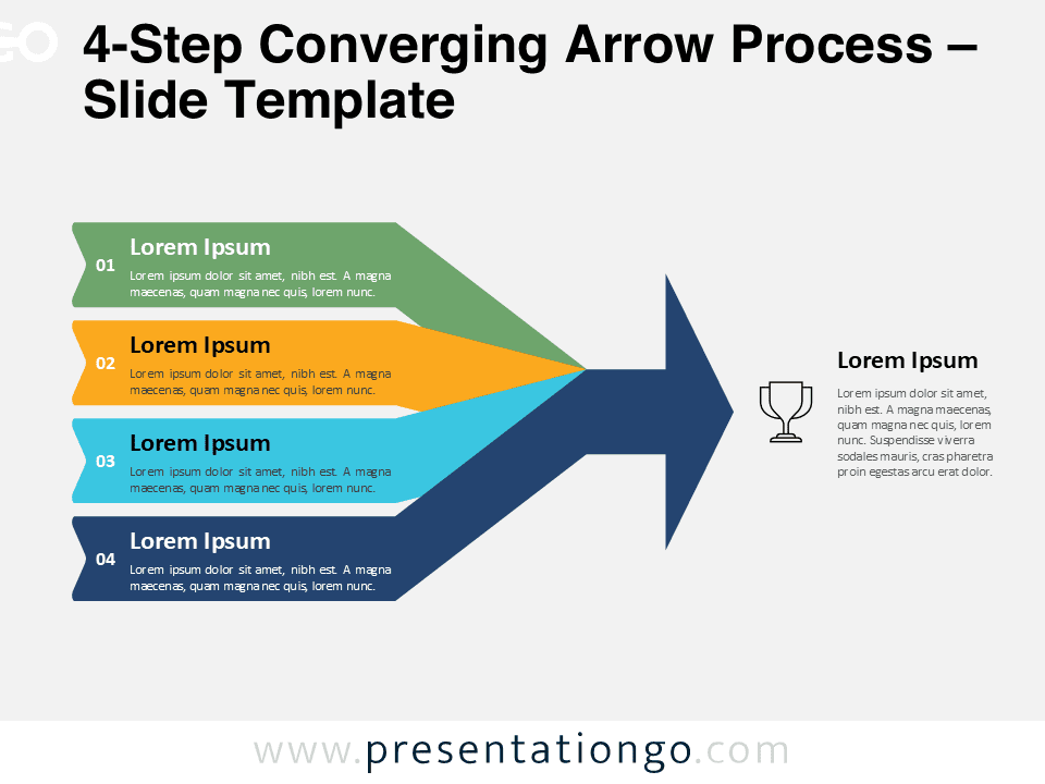 8-Step Converging Arrow Process for PowerPoint & Google Slides