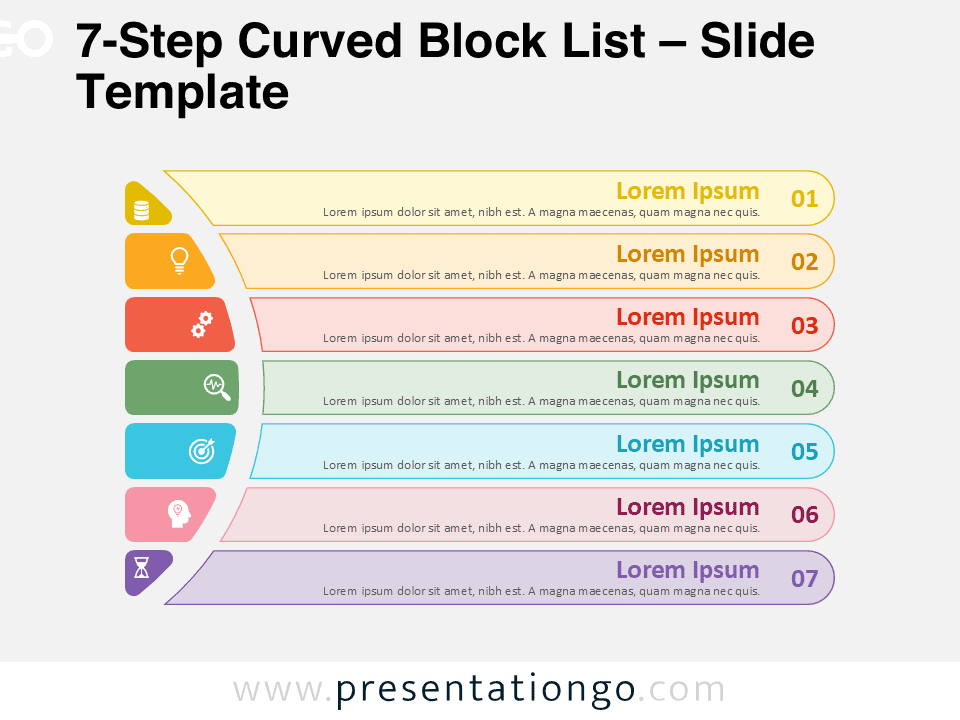 Free Google Slides and PowerPoint Templates to illustrate your List