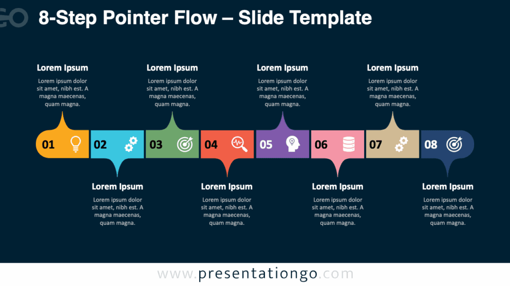 8-Step Pointer Flow for PowerPoint & Google Slides