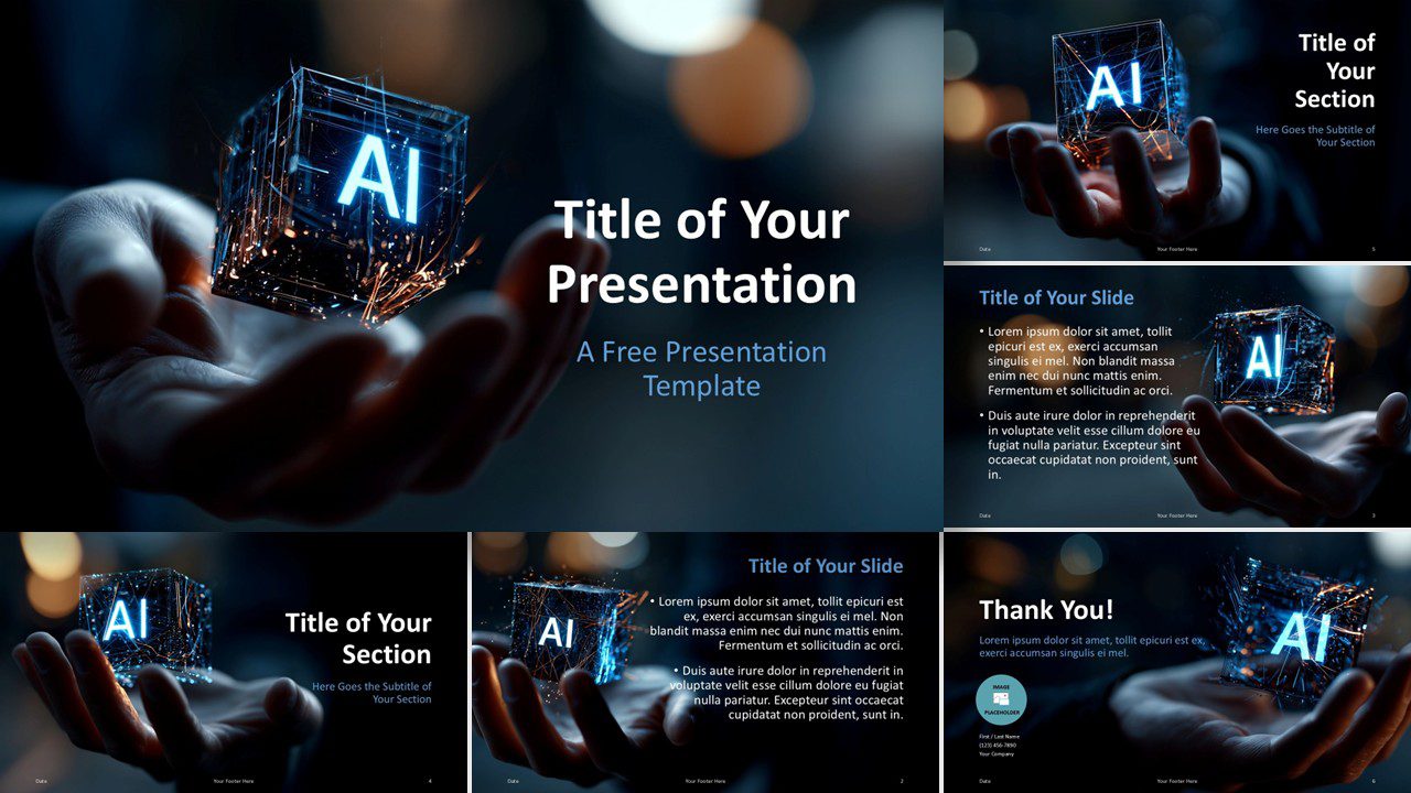 AI Cube Nexus Template for PowerPoint & Google Slides