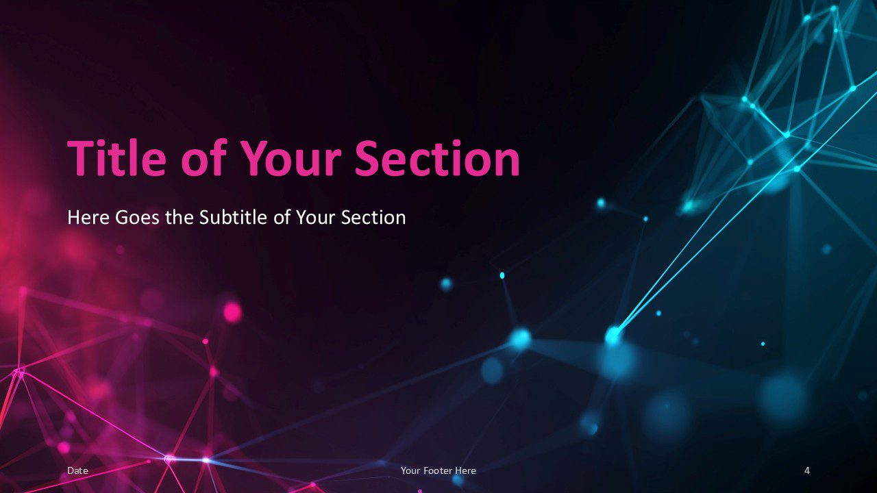 Neon Network – Futuristic PowerPoint & Google Slides Template
