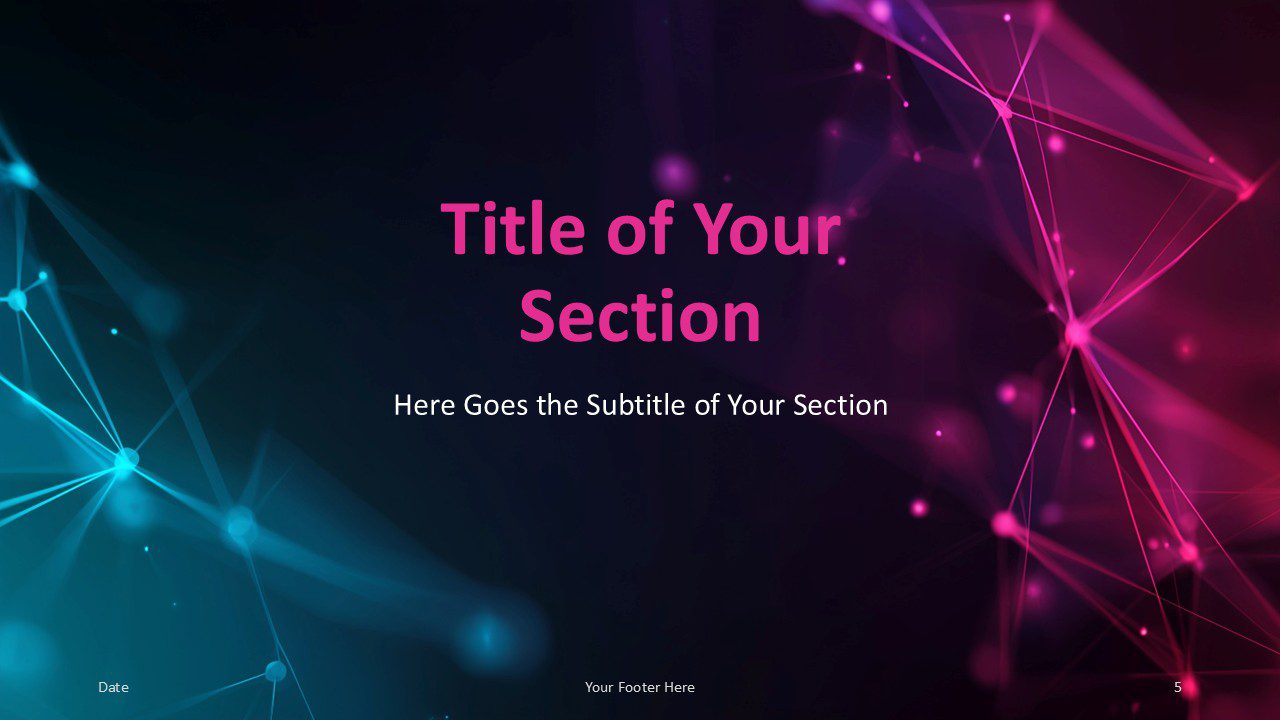 Neon Network – Futuristic PowerPoint & Google Slides Template