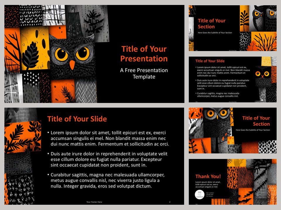 Free Owl Google Slides and PowerPoint Templates - PresentationGO