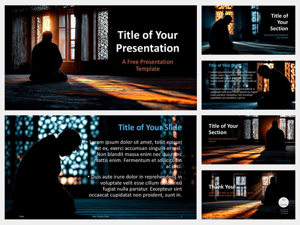 Rays of Faith Template for PowerPoint & Google Slides