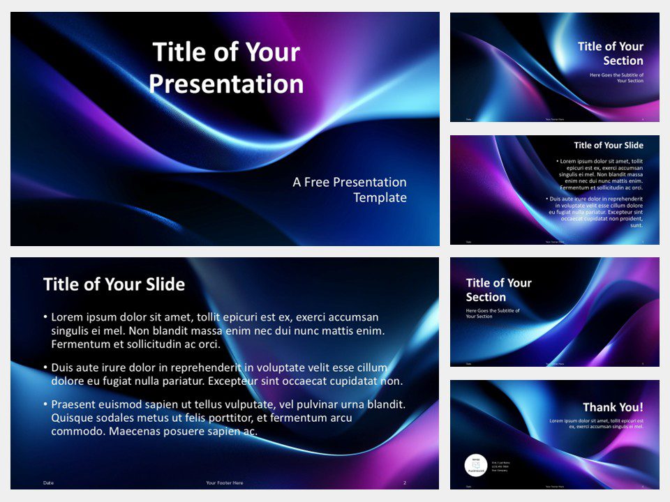 Tech PowerPoint & Google Slides Templates - Futuristic Free Designs