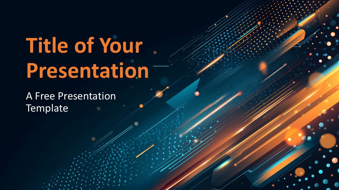 Digital Velocity PowerPoint Google Slides Template - PresentationGO