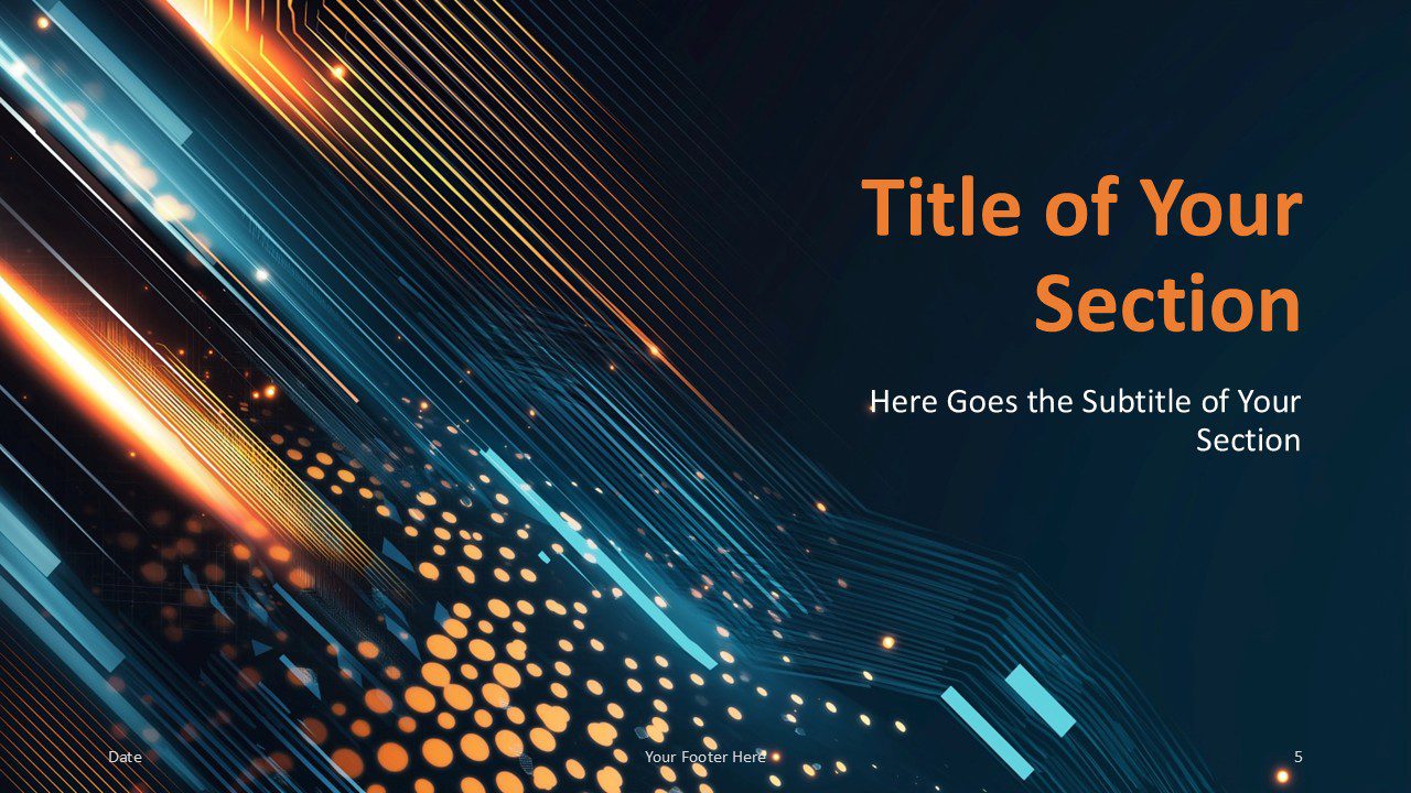 Digital Velocity PowerPoint Google Slides Template - PresentationGO