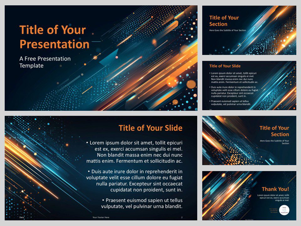 Digital Velocity PowerPoint Google Slides Template - PresentationGO