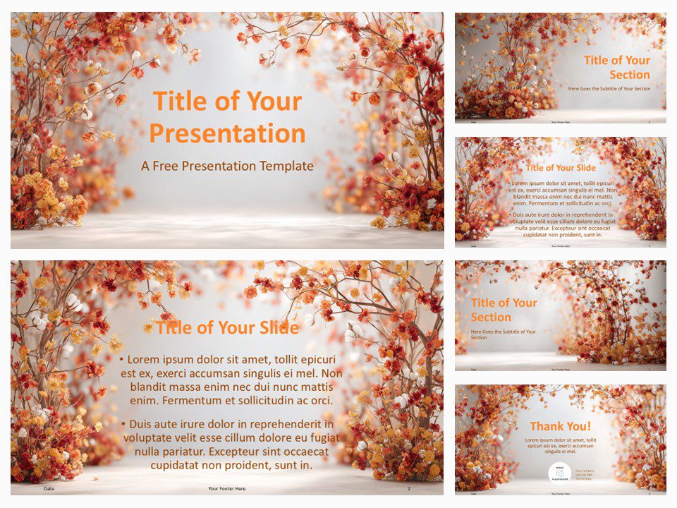 Fall Garden Arch – PowerPoint & Google Slides Template