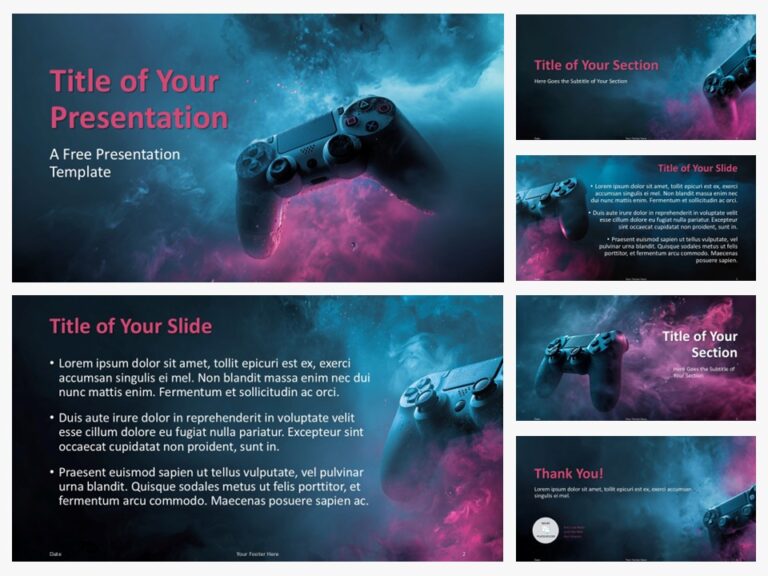 Game Zone Template for PowerPoint and Google Slides - PresentationGO