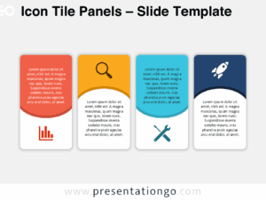 Icon Tile Panels PowerPoint & Google Slides Diagram