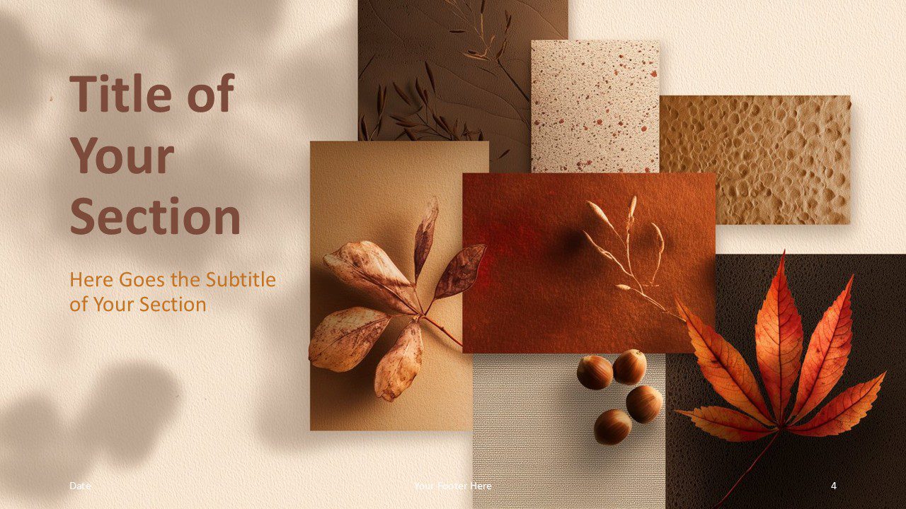 Rustic Fall Collage PowerPoint Google Slides Template