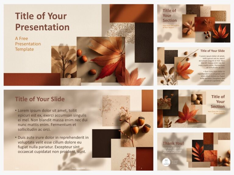 Rustic Fall Collage PowerPoint Google Slides Template