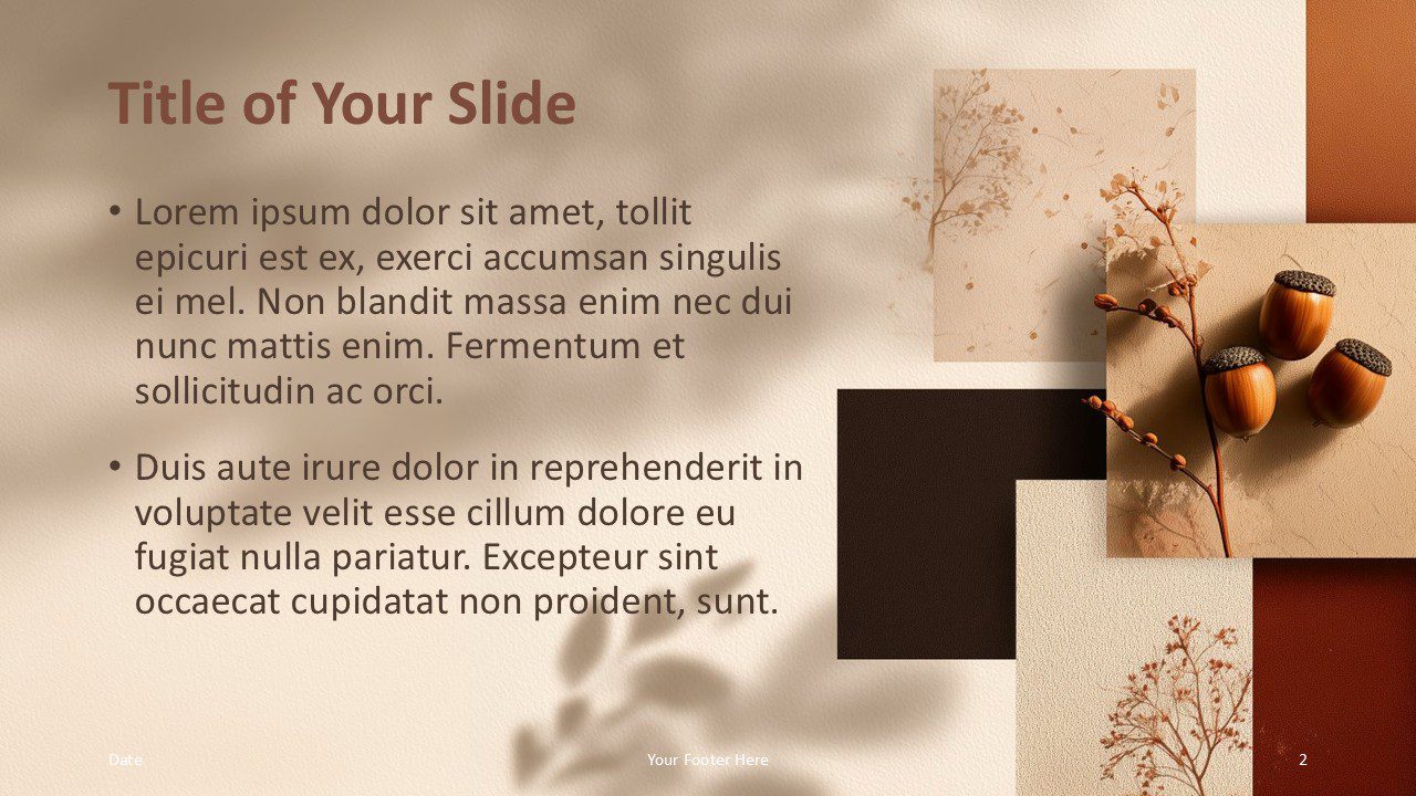 Rustic Fall Collage PowerPoint Google Slides Template