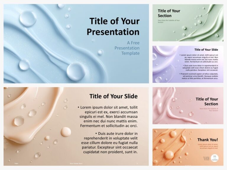 Soft Gloss Liquid Template for PowerPoint & Google Slides