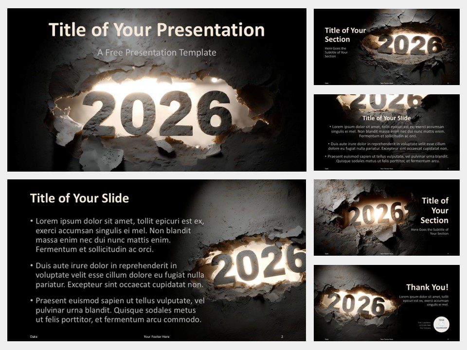 Breaking Through 2026 Template for PowerPoint & Google Slides