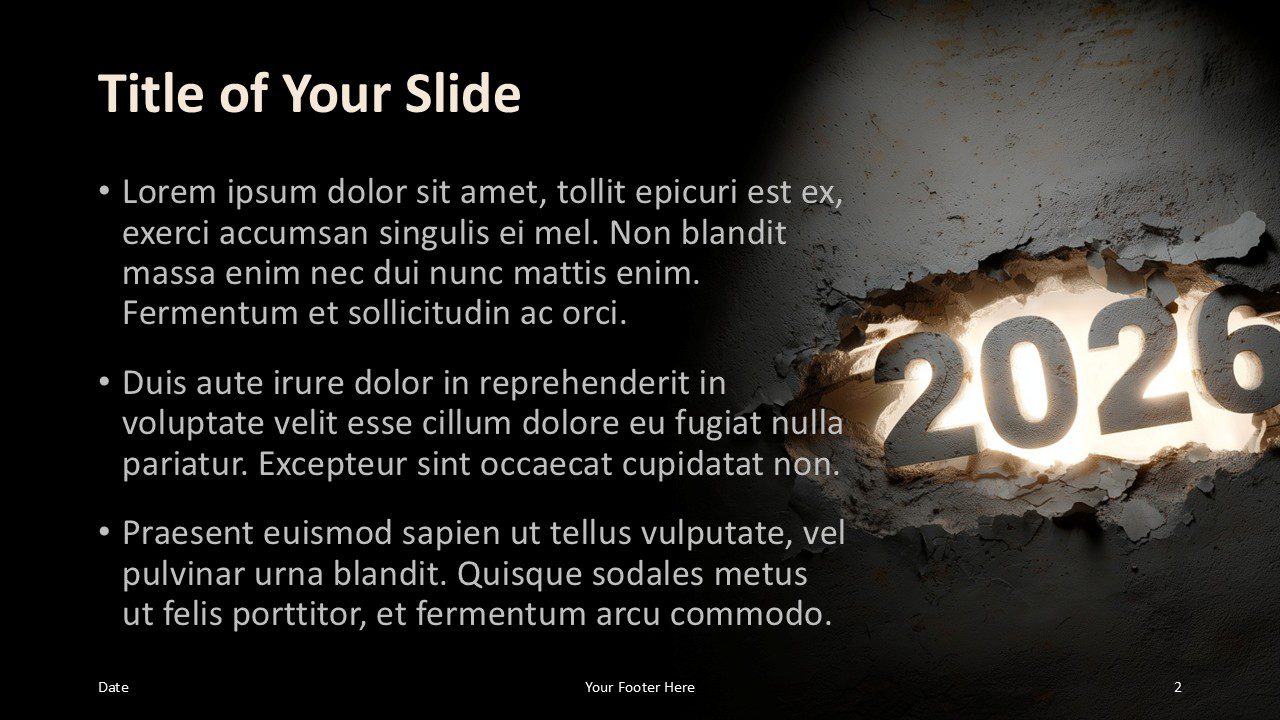 Breaking Through 2026 Template for PowerPoint & Google Slides