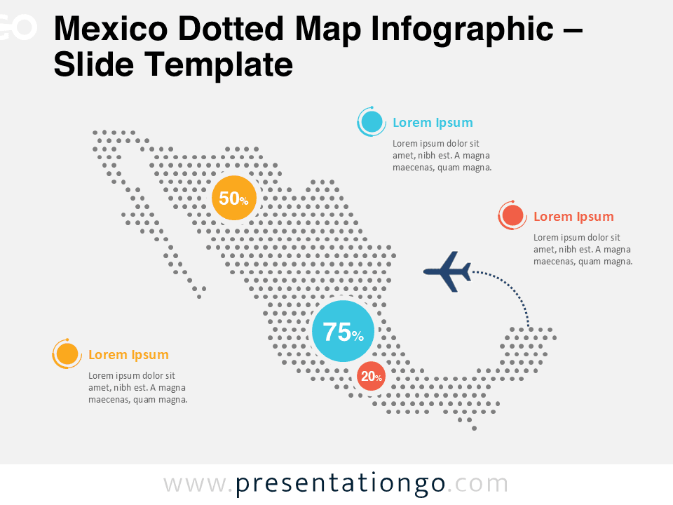 Netherlands Dotted Map Infographic for PowerPoint
