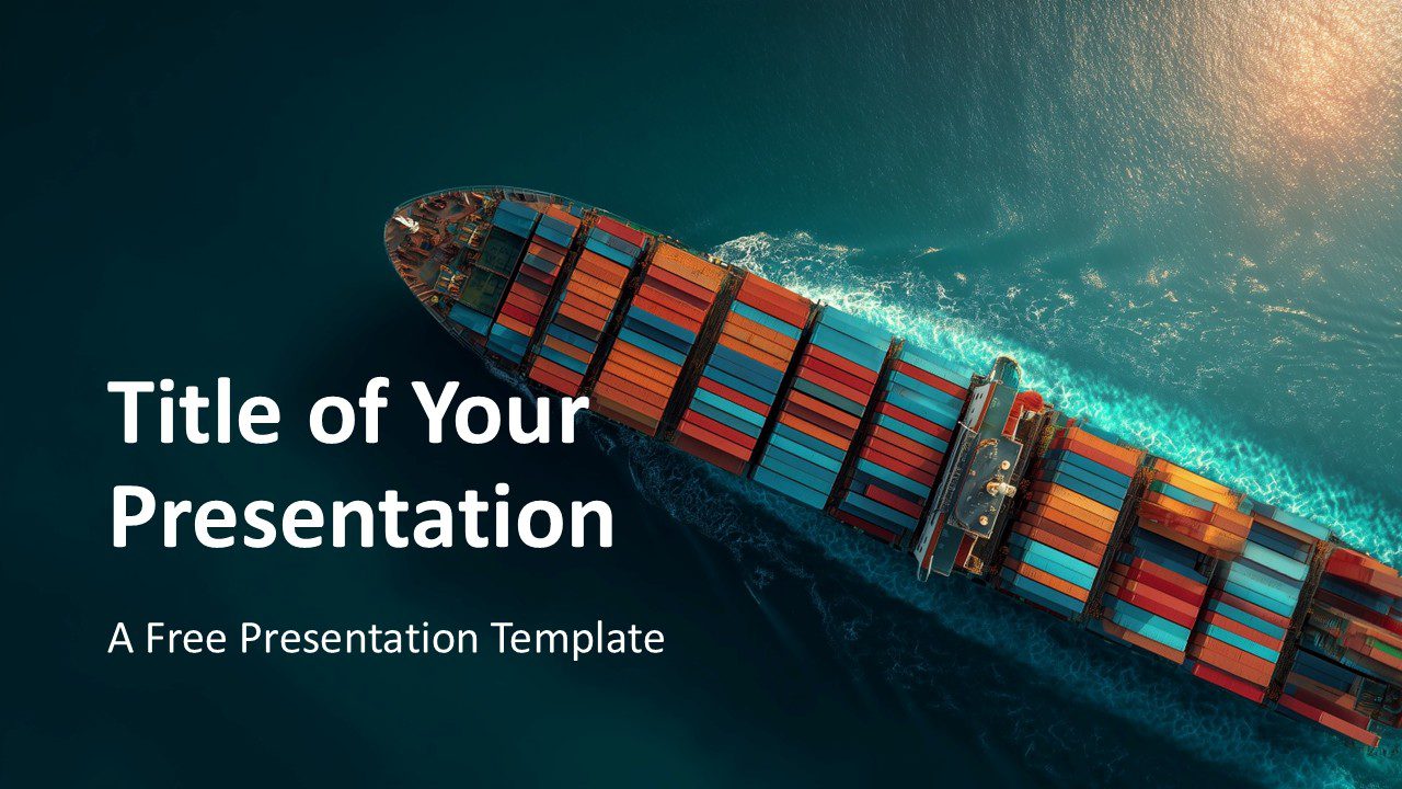 Ocean Freight Business Template for PowerPoint Google Slides