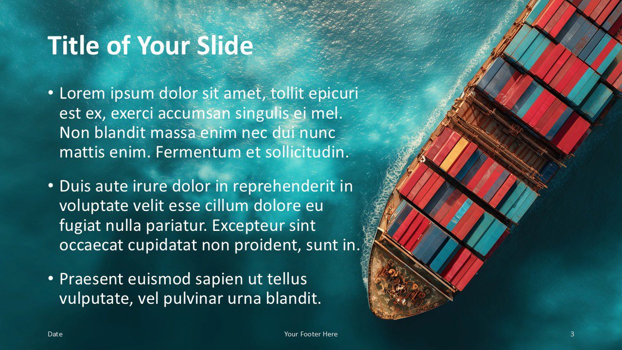 Ocean Freight Business Template for PowerPoint Google Slides