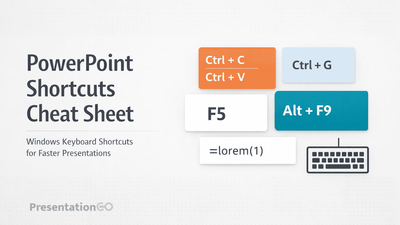 PowerPoint Shortcuts Cheat Sheet – Free 1-Slide Visual Guide