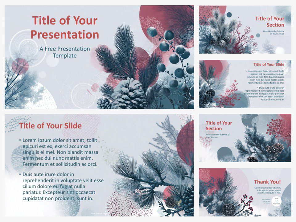 Winter Botanica Template for PowerPoint & Google Slides
