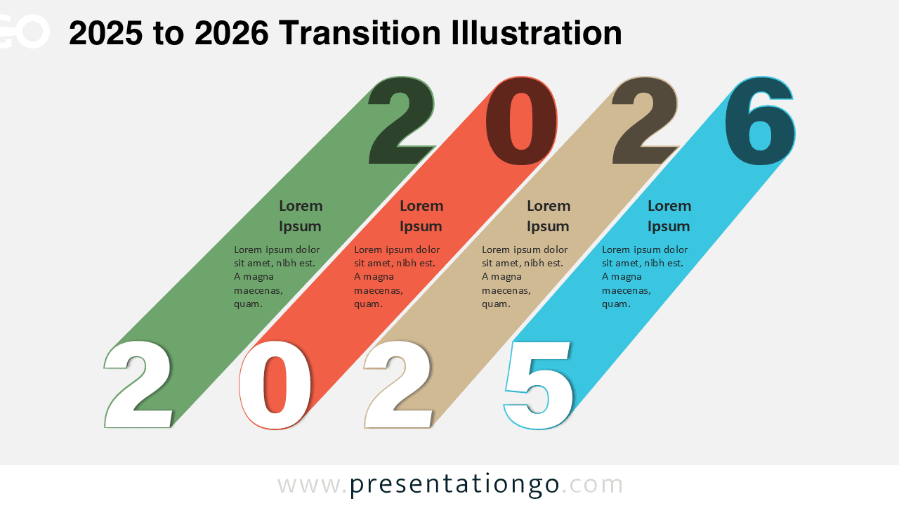 2025 to 2026 Transition Illustration for PowerPoint & Google Slides